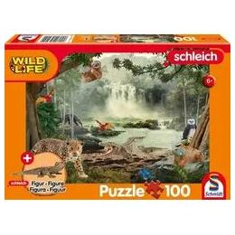 Schmidt Spiele KIPU100T Schleich Wild Life, Im Regenwald mit Add-on