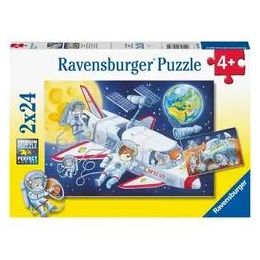 Ravensburger Kinderpuzzle - 05665 Reise durch den Weltraum - 2x24 Teile Puzzle f&uuml;r Kinder ab 4 Jahren