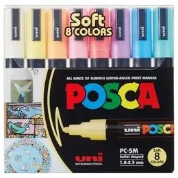 uni-ball Marker POSCA PC-5M Pastell 8er Set