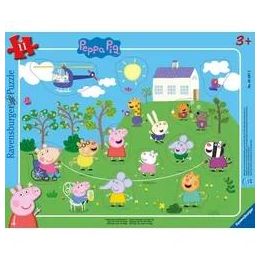 Ravensburger Kinderpuzzle 11 Teile - Peppa Wutz - Seilspringen mit Peppa Wutz
