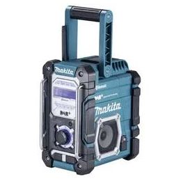 Makita DMR112 Baustellenradio DAB+, UKW AUX, Bluetooth&reg;, USB spritzwassergesch&uuml;tzt T&uuml;rkis, Schwarz