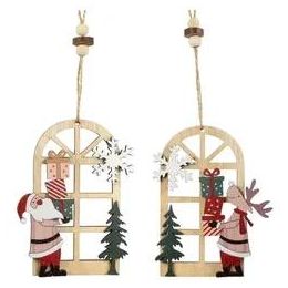 HTI-Living Baumschmuck hohes Fenster, 2er Set Holz