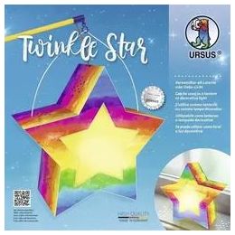 URSUS Laternenzeit / Home Decoration Twinkle Star Aquarell, Stern Bastel-Set als Laterne oder Deko-Licht