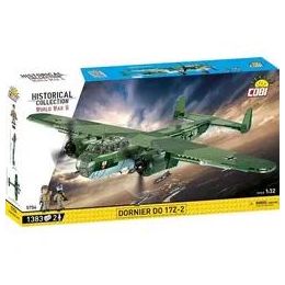 Cobi Historical Collection 5754 - Dornier Do17 Z-2, WWII, Flugzeug, Bomber, Bausatz, 1:32, 1383 Klemmbausteine