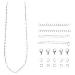 Rico Design Schmuck Zubeh&ouml;r Set, Verschl&uuml;sse, Ketten & &Ouml;sen, 19-tlg.