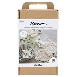 Creativ Company DIY Sets Macram&eacute; Kreativ Set Macram&eacute;, Creme, Tischdeko, Kreativ Box