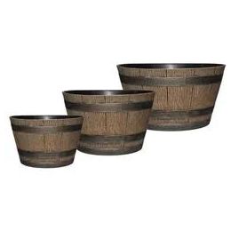 HTI-Living Blumenk&uuml;bel Nessa Holzoptik 3er-Set