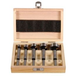 Projahn Forstnerbohrer ECO, 5-teilig, &Oslash; 15-20-25-30-35 mm, zylindrischer Schaft &Oslash; 8/10 mm, Gesamtl&auml;nge 120 mm