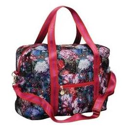Cedon Easy Travelbag de Luxe Blumenbouquet petrol