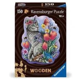 Ravensburger Wooden Puzzle 150 Teile - Fr&uuml;hlingskatze