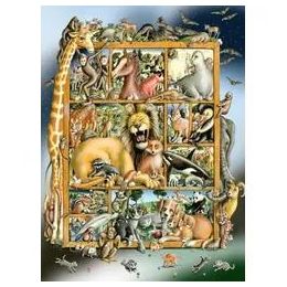 Ravensburger Kinderpuzzle 100 XXL Teile - Tiere im Regal
