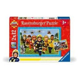 Ravensburger Kinderpuzzle 2x12 Teile - Feuerwehrmann Sam - Die Rettung naht