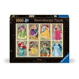 Ravensburger Erwachsenenpuzzle 1000 Teile - Disney Prinzessinnen - Nouveau Art Prinzessinnen