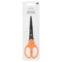 Rico Design Antihaft Schere spitz Neon Orange, 16,5 cm / 6,5''