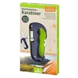 moses Expedition Natur Multifunktions-Karabiner mit Messer, S&auml;ge und LED-Licht