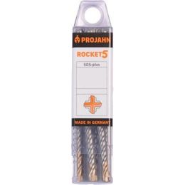 Projahn Hammerbohrer ROCKET 5, Stahl, SDS-plus, &Oslash; 14 mm x 260 mm, 5er Pack