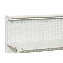 Lochplatte RL120 f&uuml;r treston Arbeitstische TPH, B 1115 x H 750 mm, Tragkraft 50 kg, Stahl lichtgrau