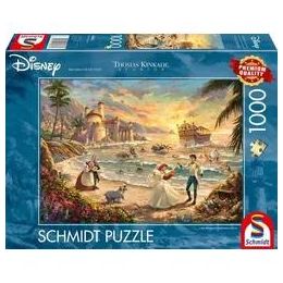 Schmidt Spiele Disney, The Little Mermaid Celebration of Love, Puzzle Thomas Kinkade 1.000 Teile