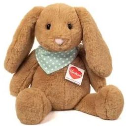 HERMANN TEDDY ORIGINAL Teddy Hermann 93931 - H&auml;schen Milou, braun, Hase-Pl&uuml;schtier, 32 cm, Herzekind