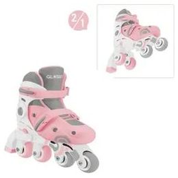 Globber LEARNING SKATES 2in1 pastellrosa, Gr. 30-33