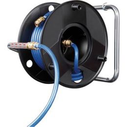 Fa.Brennenstuhl Brennenstuhl Druckluftschlauchtrommel Anti Twist (18,5m Schlauch + 1,5m Verbindungsschlauch, mit Metall-Einhand-Schnellkupplungen und Wandhalterung, Made in Germany)