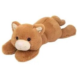 HERMANN TEDDY ORIGINAL Teddy Hermann 93949 - Katze Kikki mit Schlenkerbeinen, Pl&uuml;schtier, braun, 35 cm