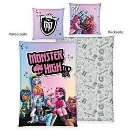 Herding 4427202050 - Bettw&auml;sche Monster High, Baumwolle/Renforc&eacute;, 80x80/135x200 cm