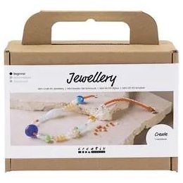 Creativ Company DIY Sets Beads Mini Kreativ Set Schmuck, Sort. Farben, Markante Halskette, Kreativ Box