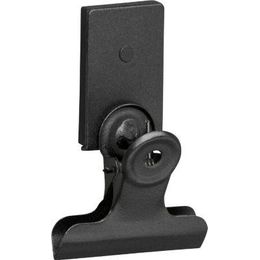 Dokumentenklemme WFI, magnetisch, bis 7,5 kg, L 52 x B 32 x H 6 mm, Stahl, schwarz, 2 St&uuml;ck