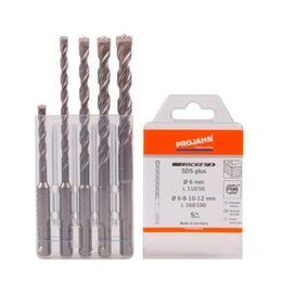 Hammerbohrer-Set Projahn SDS-plus ECO, 5-tlg., f&uuml;r Beton/Mauerwerk/Naturstein, &Oslash; 6-12 mm