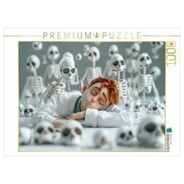Calvendo Puzzle Tats&auml;chlich, er schl&auml;ft - Medizinstudent 1000 Teile Lege-Gr&ouml;&szlig;e 64x48cm Foto-Puzzle f&uuml;r gl&uuml;ckliche Stunden