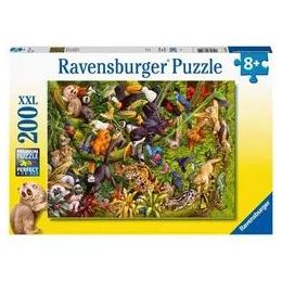 Ravensburger Kinderpuzzle 200 XXL Teile - Bunter Dschungel