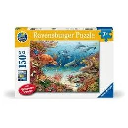 Ravensburger Kinderpuzzle 150 XXL Teile - Wieso? Weshalb? Warum? Meerestiere am Korallenriff