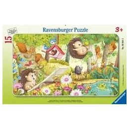 Ravensburger Kinderpuzzle 15 Teile - Lustige Gartentiere