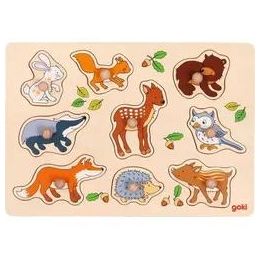 goki Steckpuzzle Waldtiere