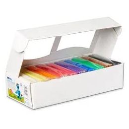 Corvus Becks Plastilin - 2,5 kg bunte Knetmasse, 10er Pack je 250g