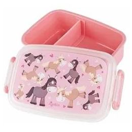 Sigikid 25324 - Mini Brotdose Pony, Kunststoff, rosa, 17,5x9x5cm