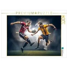 Calvendo Puzzle Fussball 1000 Teile Lege-Gr&ouml;&szlig;e 64x48cm Foto-Puzzle f&uuml;r gl&uuml;ckliche Stunden