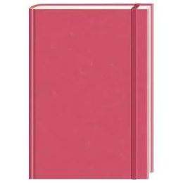Anaconda Notizbuch/Notebook/Blank Book, punktiert, textiles Gummiband, pink, Hardcover (A5), 120g/m2 Papier