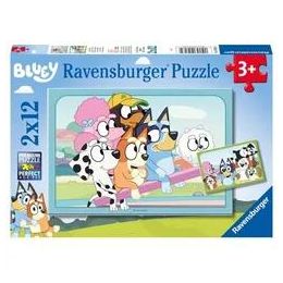 Ravensburger Kinderpuzzle 2x12 Teile - Spa&szlig; mit Bluey