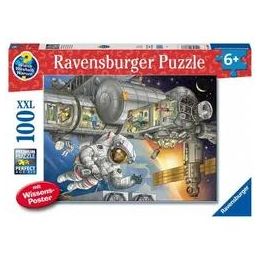 Ravensburger Kinderpuzzle 100 XXL Teile - Wieso? Weshalb? Warum? Auf der Weltraumstation