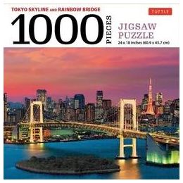 Tokyo Skyline and Rainbow Bridge - 1000 Piece Jigsaw Puzzle