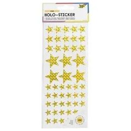 Folia Holo-Sticker STARS, 2 Blatt, 102 Sticker