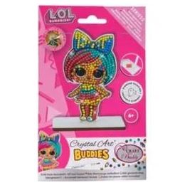 CRAFT Buddy CAFGR-LOL002 - Crystal Art Kid, Buddies, Serie 2, LOL Surprise Splatters, Figur 11cm, Kristallkunst-Bastelset