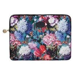 Cedon Easy Laptop Case Blumenbouquet petrol