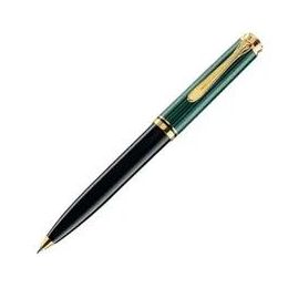 Pelikan Kugelschreiber Souver&auml;n&reg; K600, 24-Karat vergoldete Zierelemente, Drehmechanik, Schwarz-Gr&uuml;n
