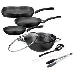 Topf-Set GSW "Gourmet Granit", schwarz, T&ouml;pfe, Induktion