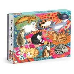 Abrams & Chronicle Books Lounging Cats. 1000 Piece Puzzle