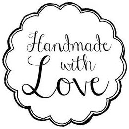 Rico Design Stempel handmade with love, rund 35/35 mm