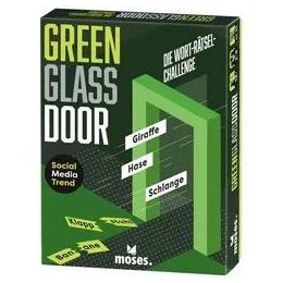moses Green Glass Door